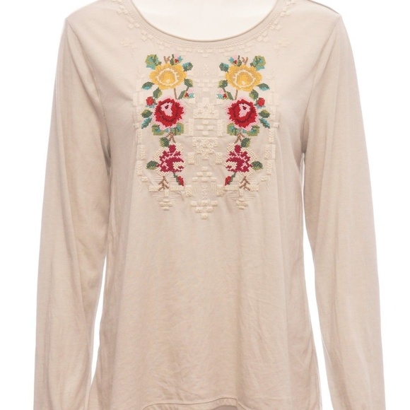 Johnny Was | Tops | Nwt Johnny Was Boyfriend Tee | Poshmark